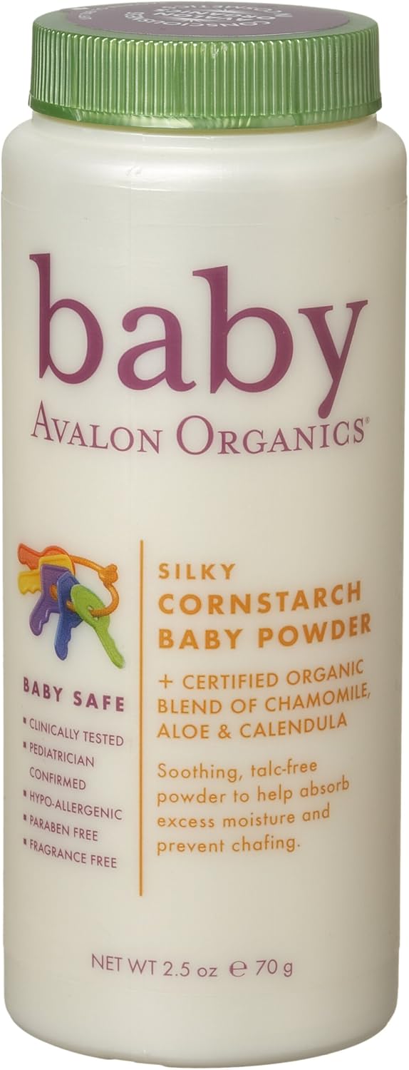 Avalon Organics Organic 70g Silky Cornstarch Baby Powder : Amazon.co.uk ...