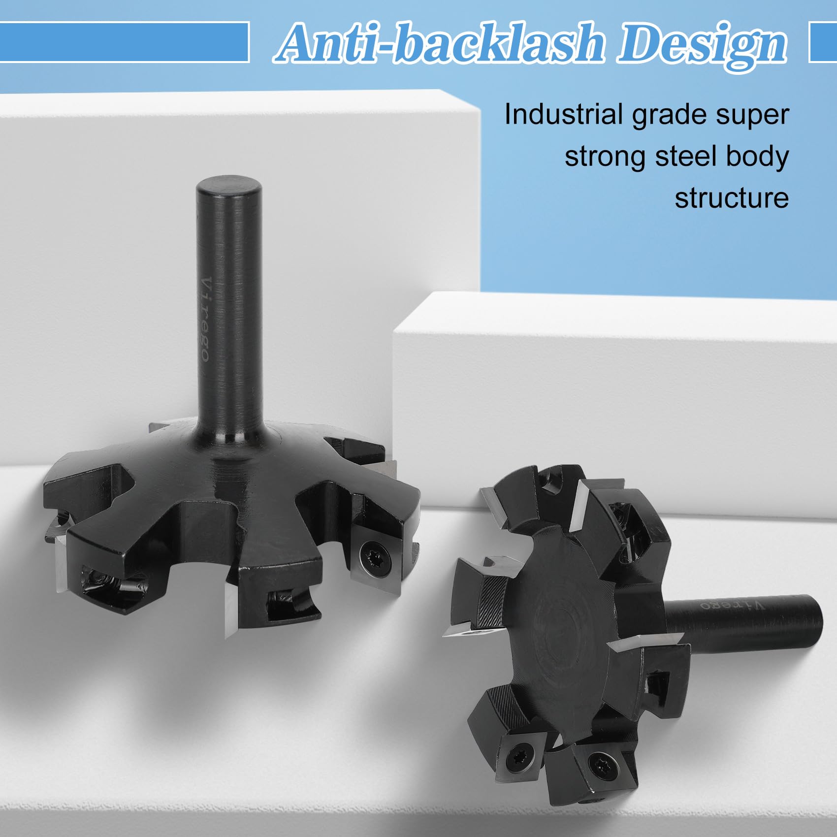 Snapklik.com : CNC Spoilboard Surfacing Router Bit, 1/2" Shank 3 ...