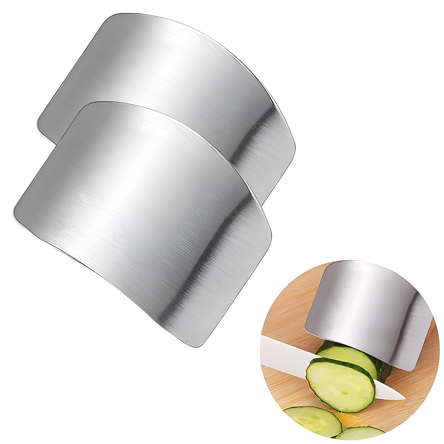 Buy PRSWET Steel Finger Guard Cut Cutting Protector 2.6 Inches ...