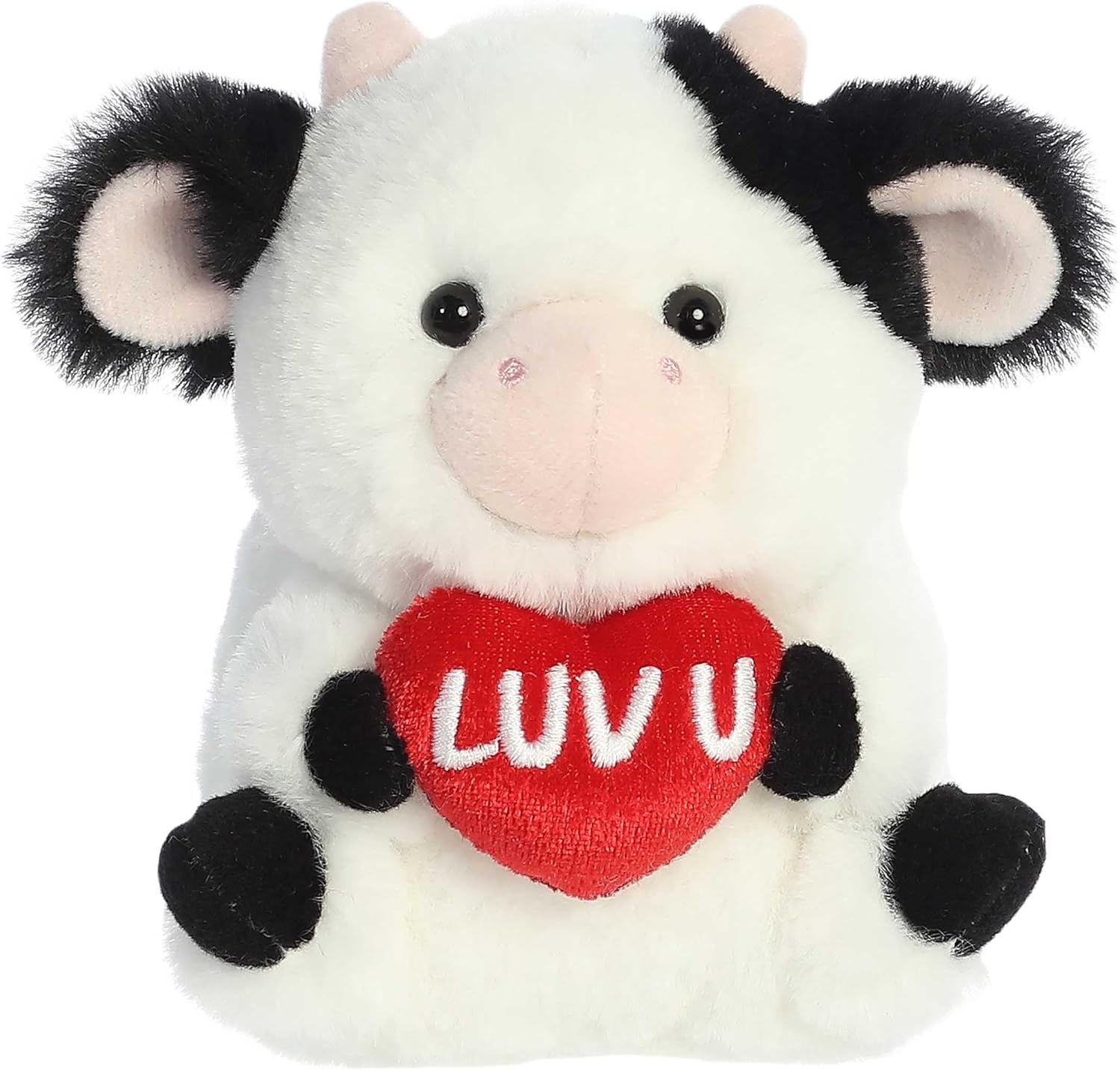 Amazon.com: Aurora® Lovely Rolly Pet™ Luv U Cow™ Stuffed Animal ...