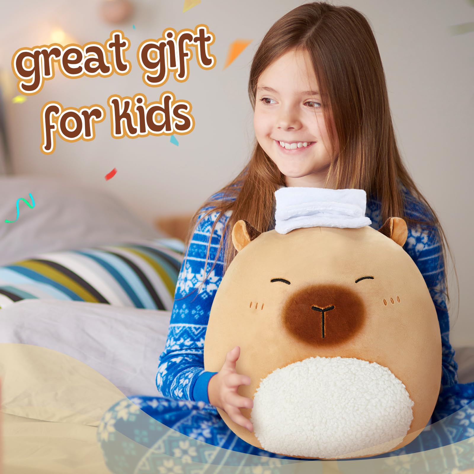 Snapklik.com : 14 Cute Capybara Plush Pillow Big Capybara Stuffed ...