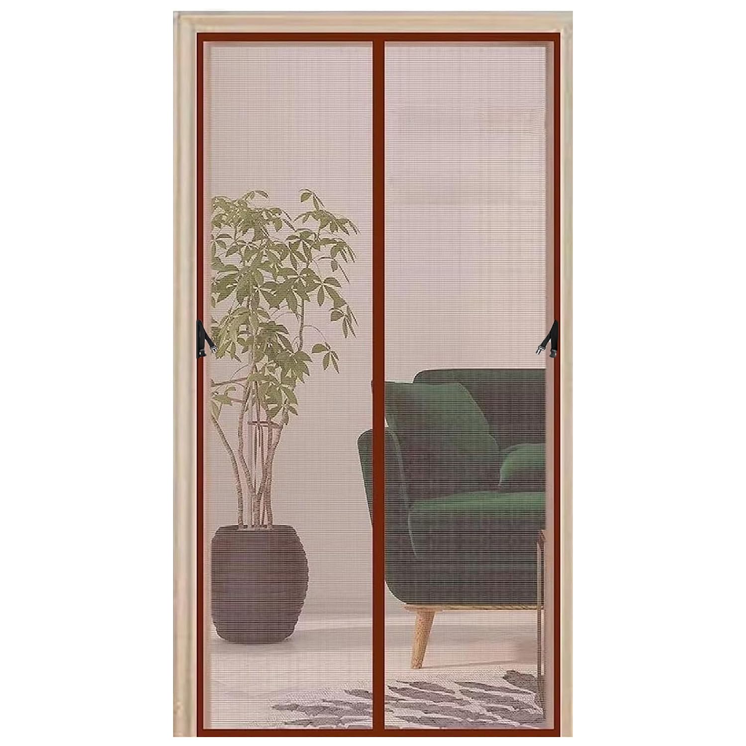 KARP Reinforced Fiberglass Mosquito Net for Door, Auto-Closing Insect ...