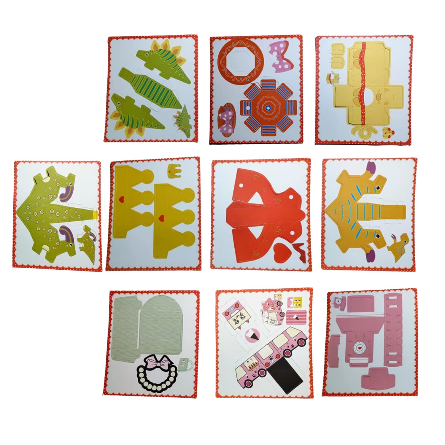 Amazon.com : 3D Pen Stencils, 10 Sheets 10 Patterns 3D Drawing Paper ...