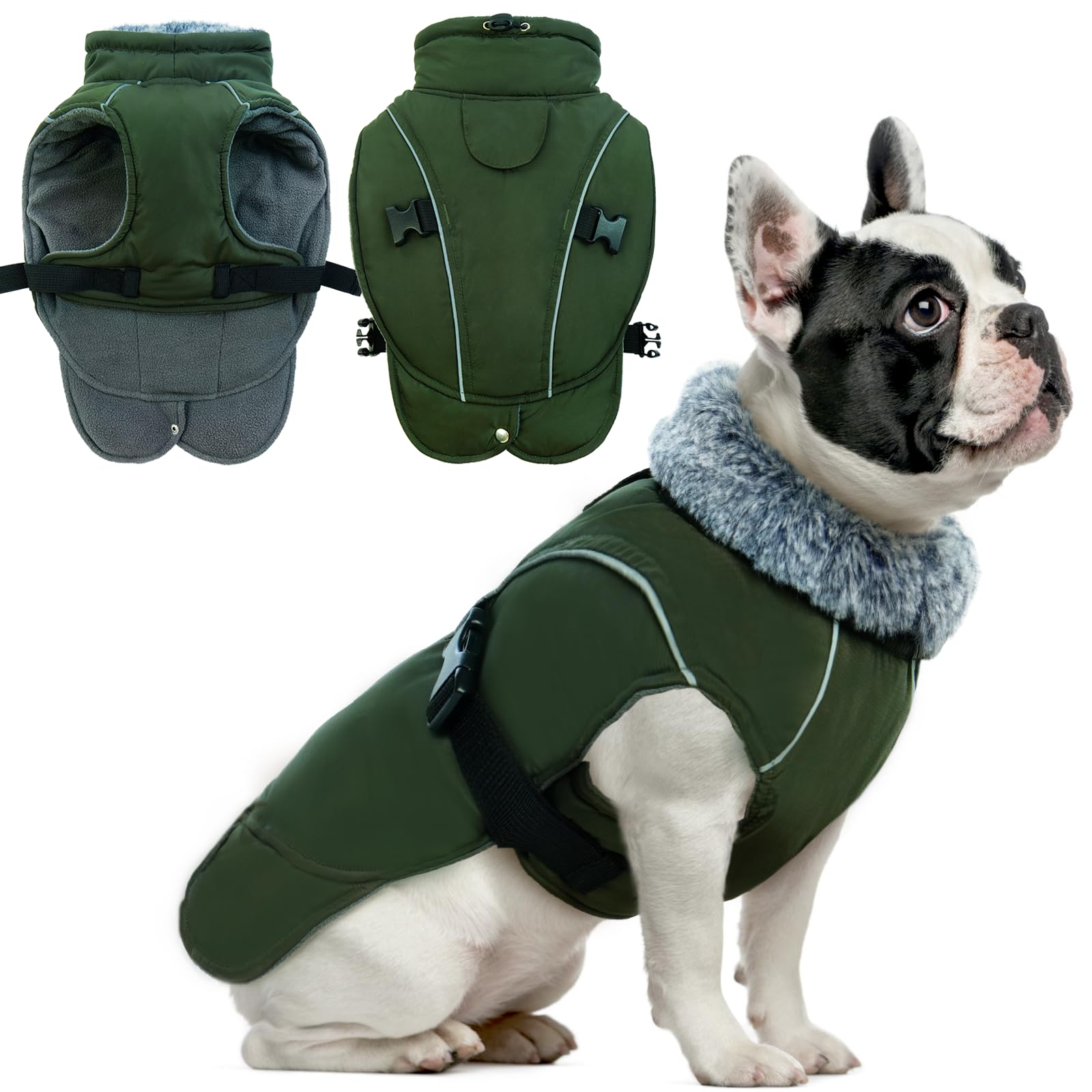 Amazon.com : DENTRUN Dog Cold Weather Coats Winter Warm Dog Coat ...