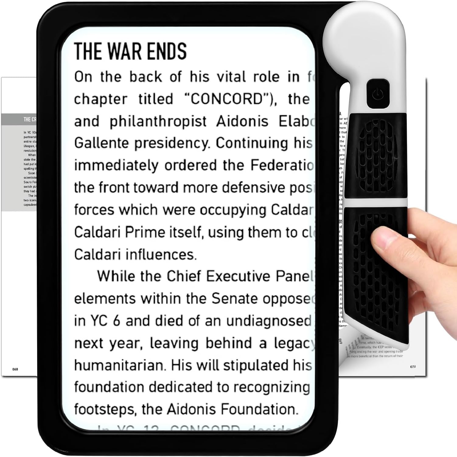 Magnifying Glass with Light for Reading, 3X Reading Magnifier with 48 ...