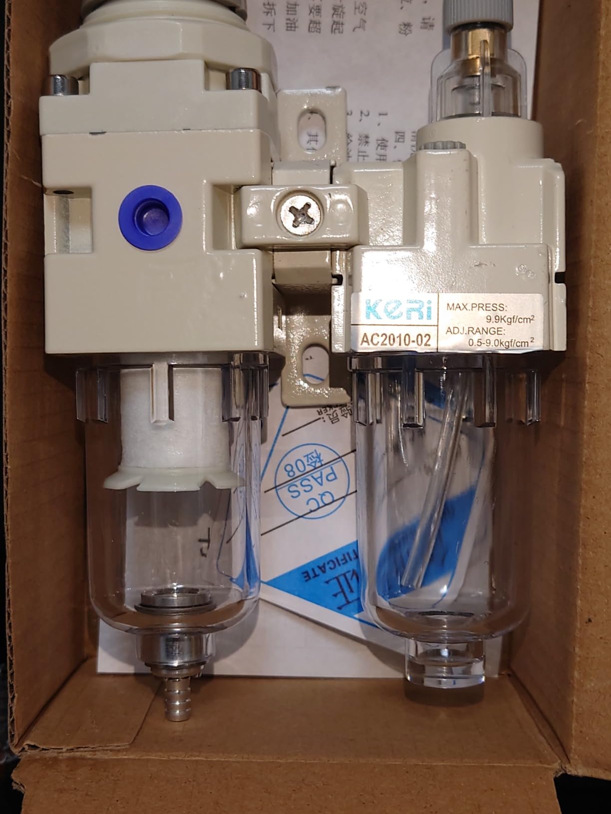 Amazon | geneX エアーレギュレーター エアーフィルター コンプレッサー 1/4口径 レギュレーター ウォーターセパレーター 圧力調整 ほこり除去 除水 AC2010-02 ...