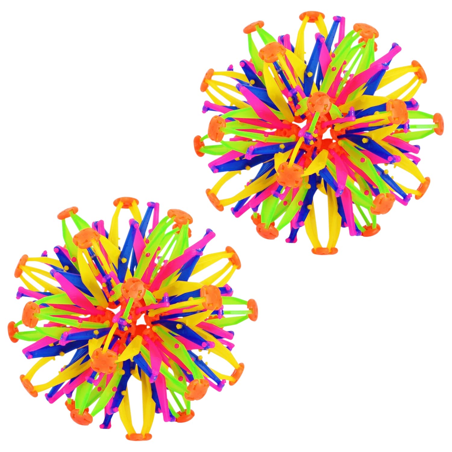 AGSIXZLAN 2 Pcs Colorful Sphere Breathing Ball Toy-Expandable Ball ...
