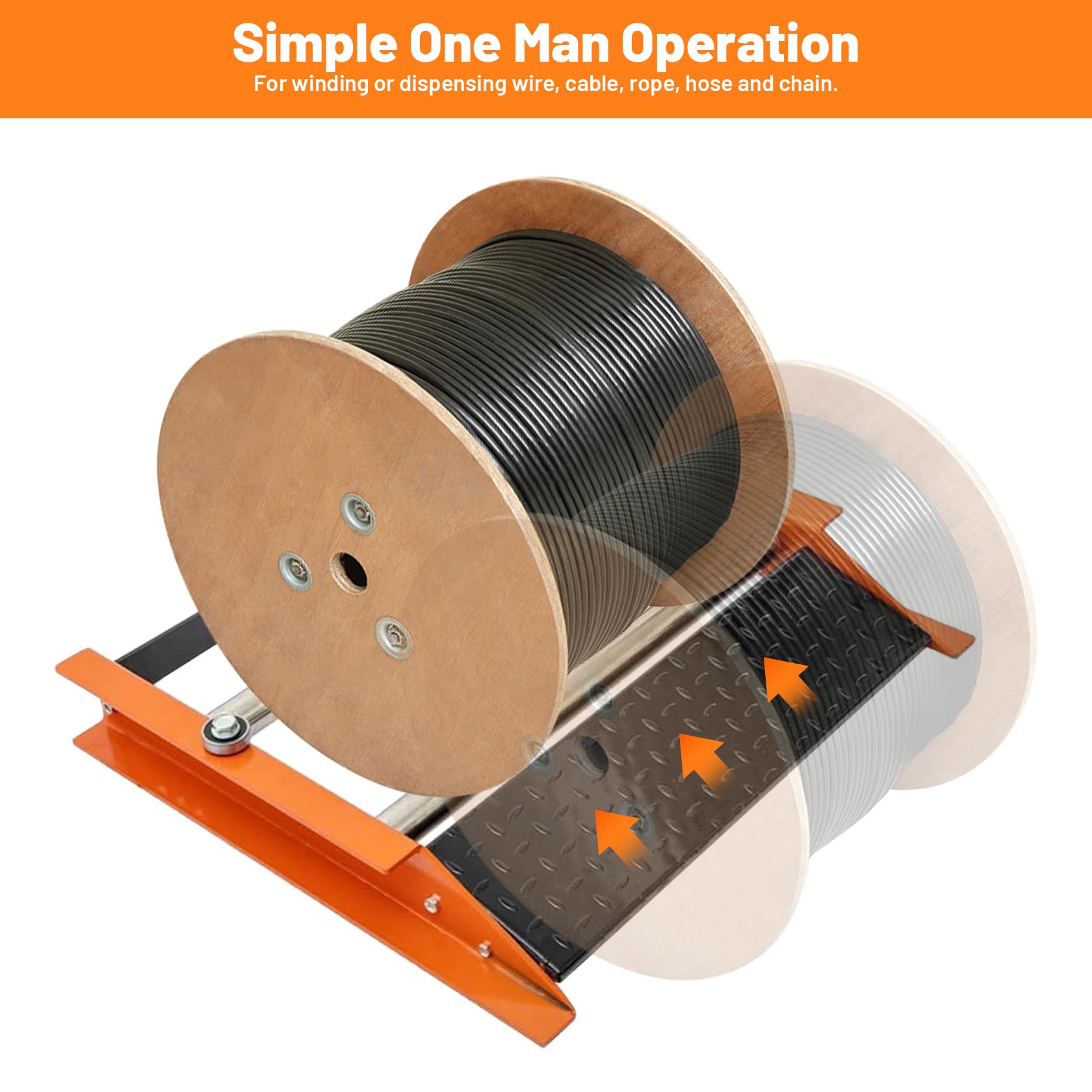Wire Cable Unwinding Stand Heavy Duty Cable | Reel Dispenser Unwinder ...