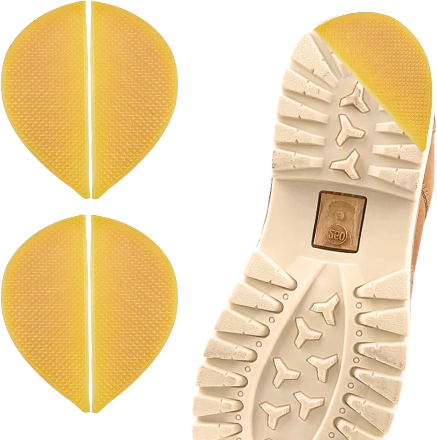 Shoe Heel Repair, Rubber Sole Pads, 2 Pairs Heel Bottom Rubber Patch ...