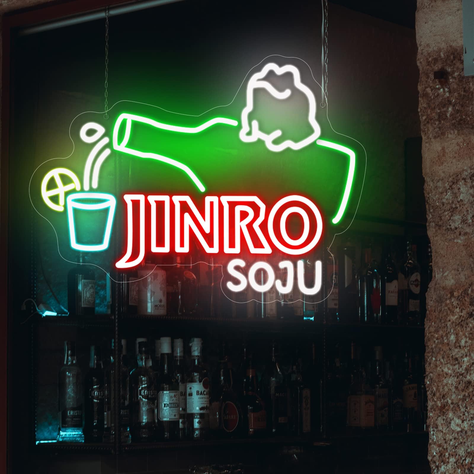 Amazon.com : Jinro Soju Neon Sign for Wall Decor Dimmable Soju Led Sign ...