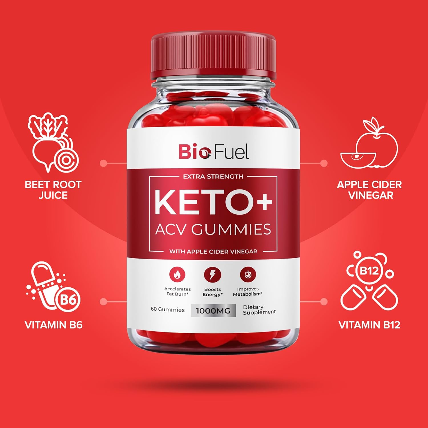 BioFuel Keto ACV – Gomitas de fórmula oficial, gomitas Bio Fuel Keto ...