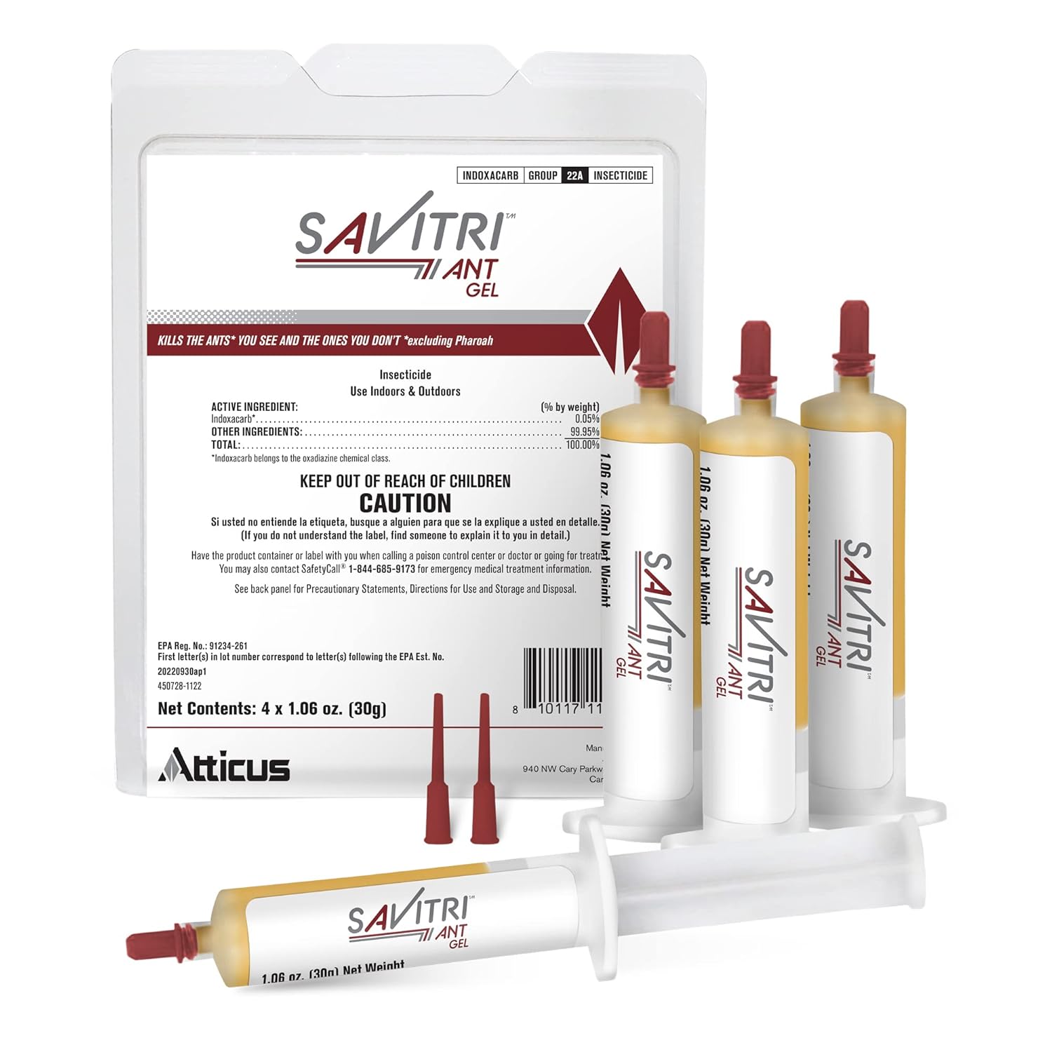 Amazon.com : Savitri Ant Gel Bait (4 x 30 Grams) by Atticus (Equivalent ...