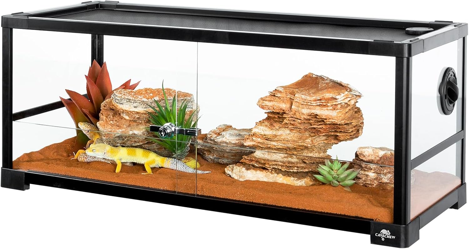 Amazon.com : CAVACHEW 20 Gallon Reptile Tank, 30" x 12" x 12" Reptile ...