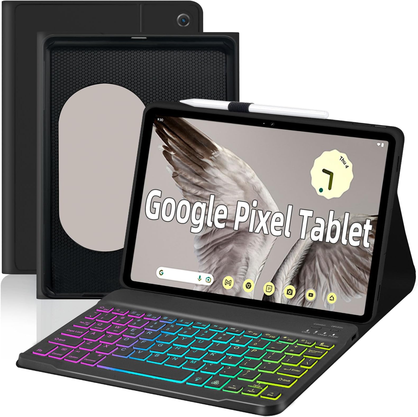 Amazon.com: EAMPANG Case with Keyboard for Google Pixel Tablet 11 inch ...