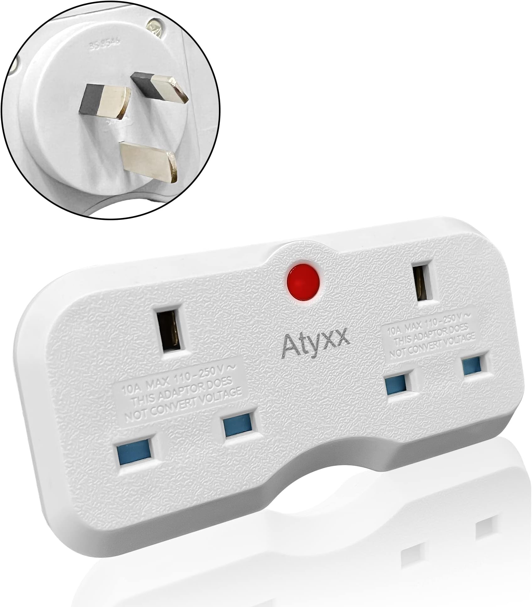 Atyxx UK To Australia Travel Plug - Double Socket Australian Plug ...