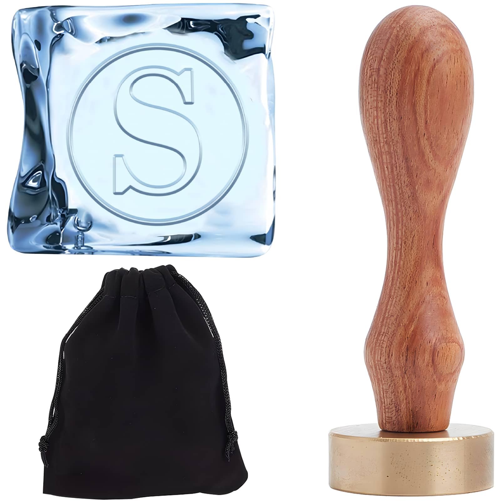 Amazon.com: CRASPIRE Letter Ice Stamp 1.2 Inch Initial Alphabet S Ice ...