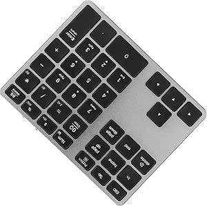 Amazon.com: Aluminum Alloy 35 Keys Wireless Numeric Keypad Standby Mode ...