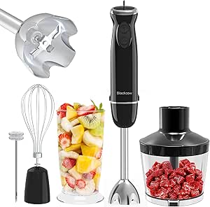 Amazon.com: Immersion Blender Set for Kitchen,500W Extra Quiet Emulsion ...