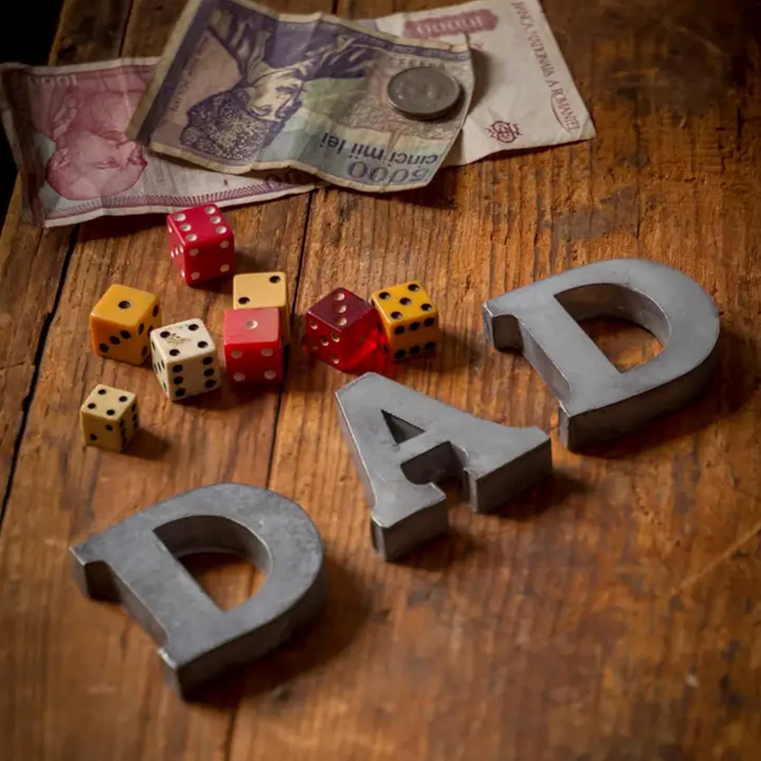 Hline Living Letras de metal galvanizado Letra de metal 3D de 7 ...