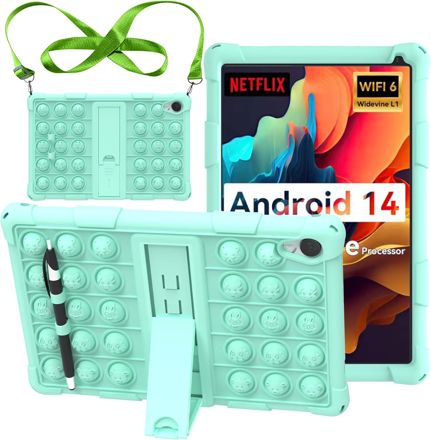 Amazon.com: HminSen Case for Urao C107 Tablet, Kids Friendly Soft ...