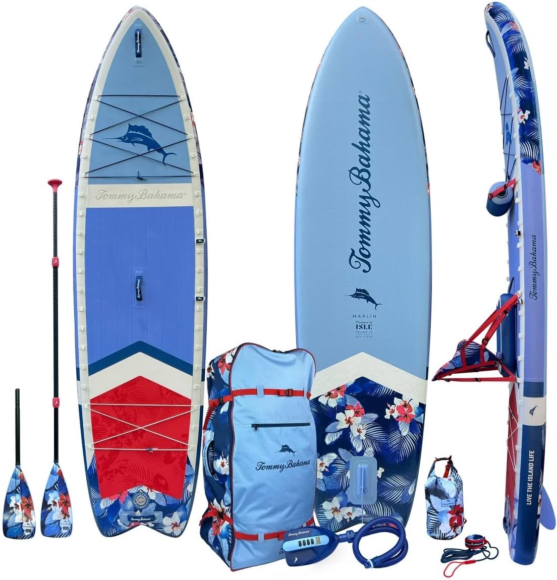 Amazon.com : Tommy Bahama Marlin 11’6” 2-in-1 Inflatable Paddle Board ...