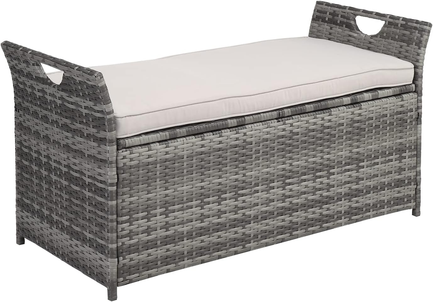 Amazon.com : Imseigo Outdoor Ottoman Patio Foot Rest PE Rattan Foot ...