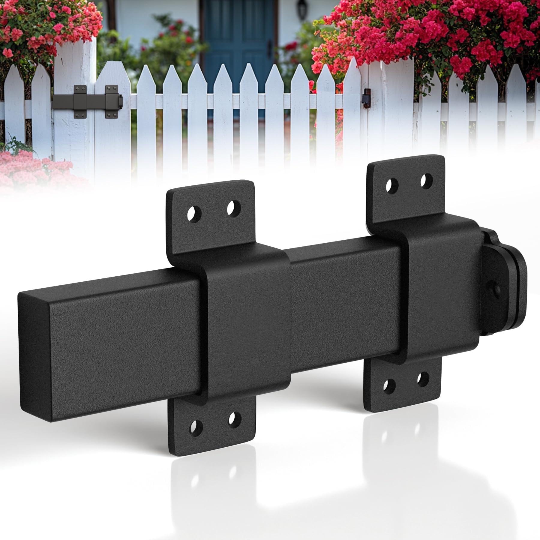 Amazon.com: Slide Gate Latch,Heavy Duty Door Latch with Padlock Hole ...