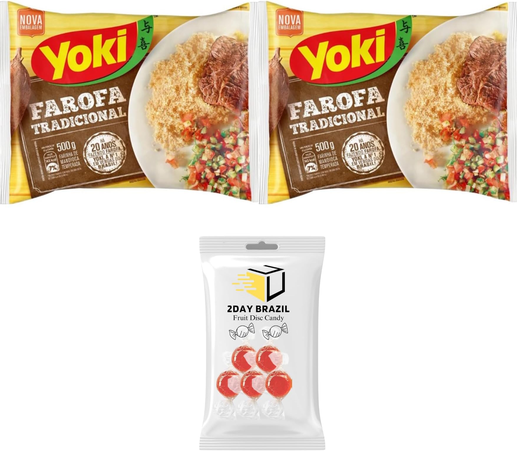 Amazon.com : Yoki - Seasoned Cassava Flour - 14 Oz - Farofa De Mandioca ...