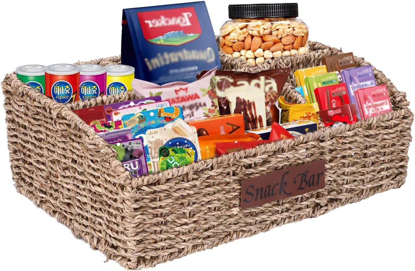 Amazon.com: Xbopetda Snack Organizer for Countertop, Trapezoid Snack ...