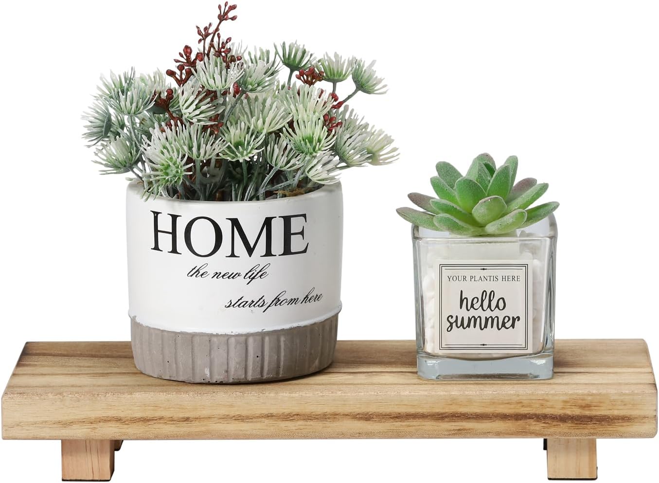 Amazon.com: beheart Wood Riser for Home Decor, Small Plant Stands ...