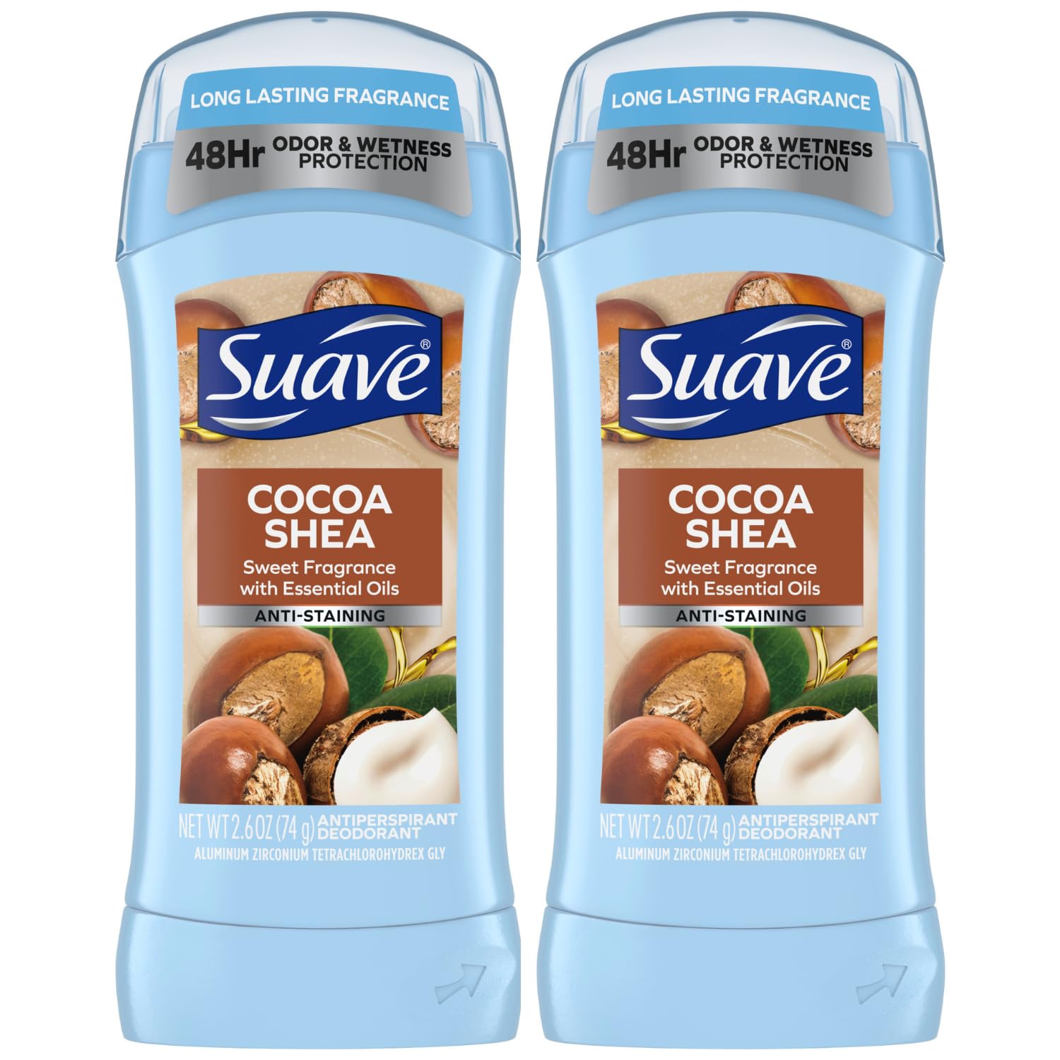 Amazon.com : Suave Deodorant for Women, Cocoa Butter & Shea – Invisible ...
