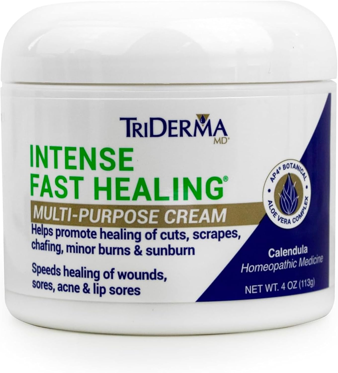 Amazon.com : TriDerma Intense Fast Healing Cream, Decreases Healing ...