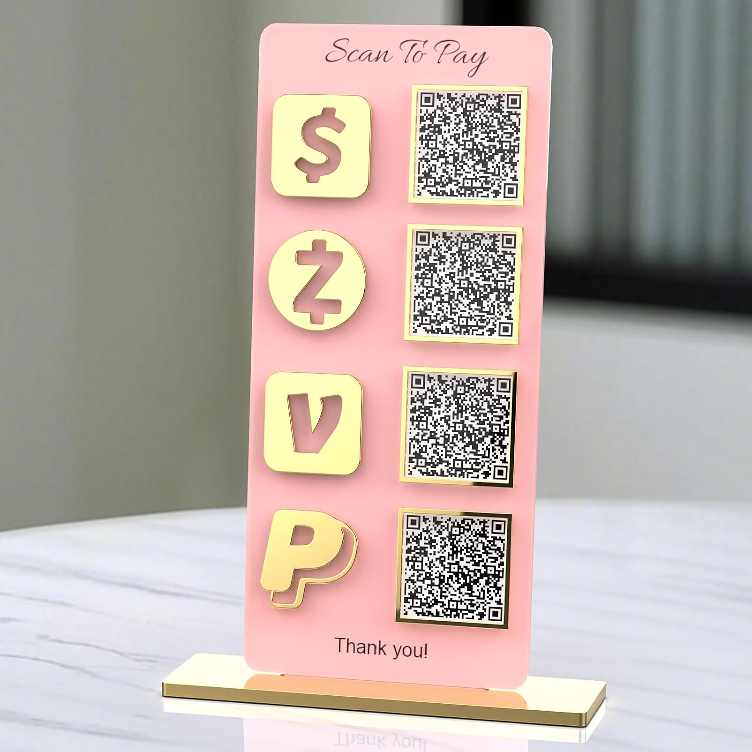 Amazon.com: QR Code Sign for Business – Social Media & Cash App QR Code ...