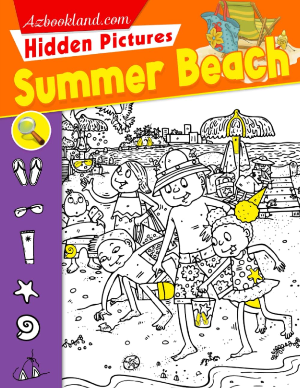 Summer Beach Hidden Pictures: Funny Games to Search and Find Treasures ...