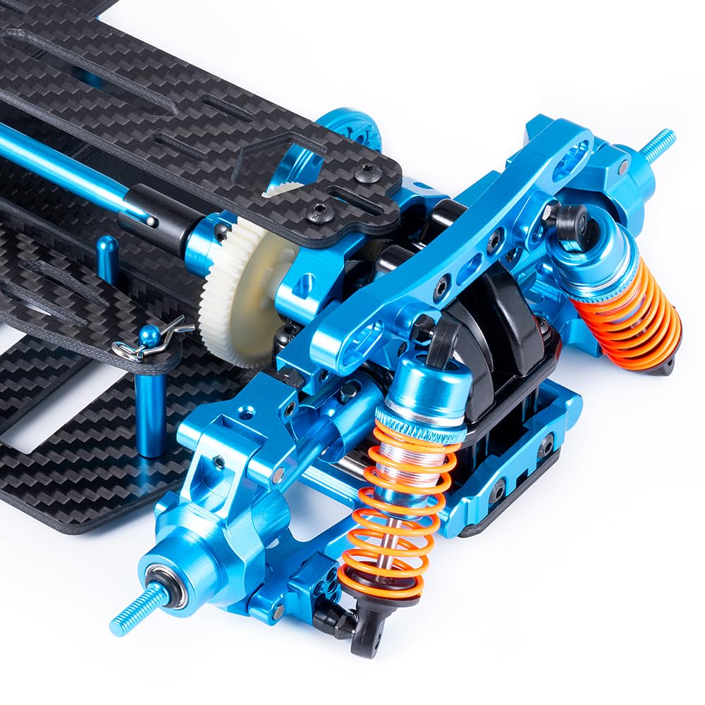 Snapklik.com : 1/10 RC Chassis Frame Kit Metal & Carbon Fiber RC Drift ...