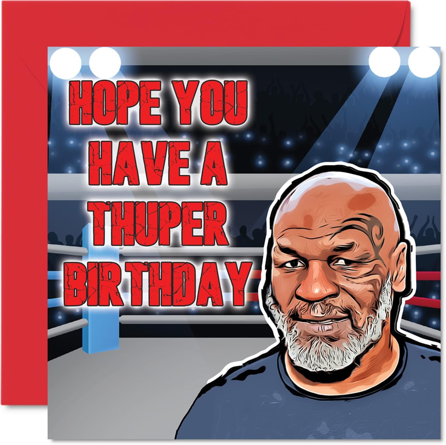 Funny Mike Tyson Birthday Cards for Men Women - Super Thuper Birthday ...