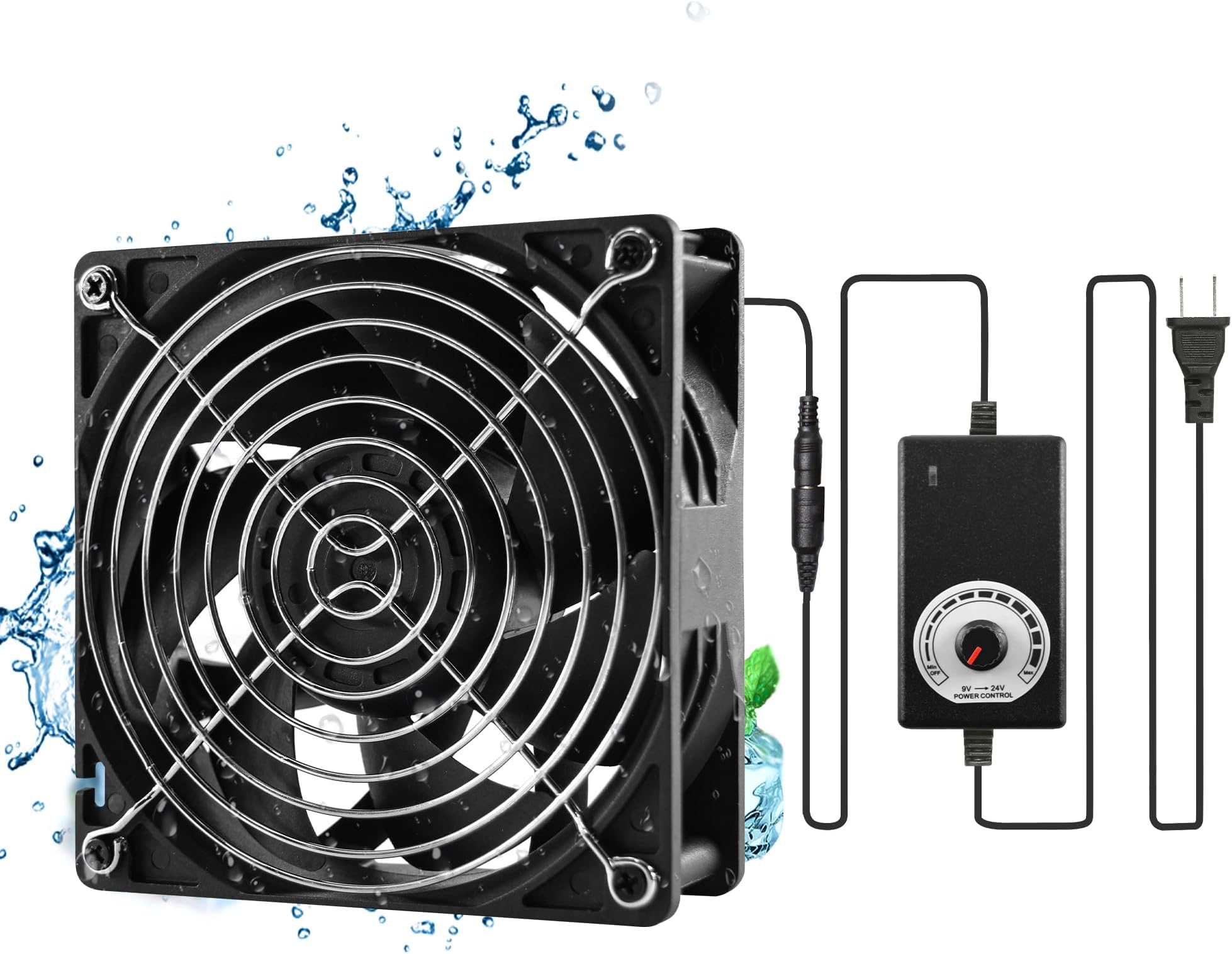 Amazon.com: GDSTIME 90mm EC Axial Cooling Fan 92mm x 25mm AC 110V 115V ...
