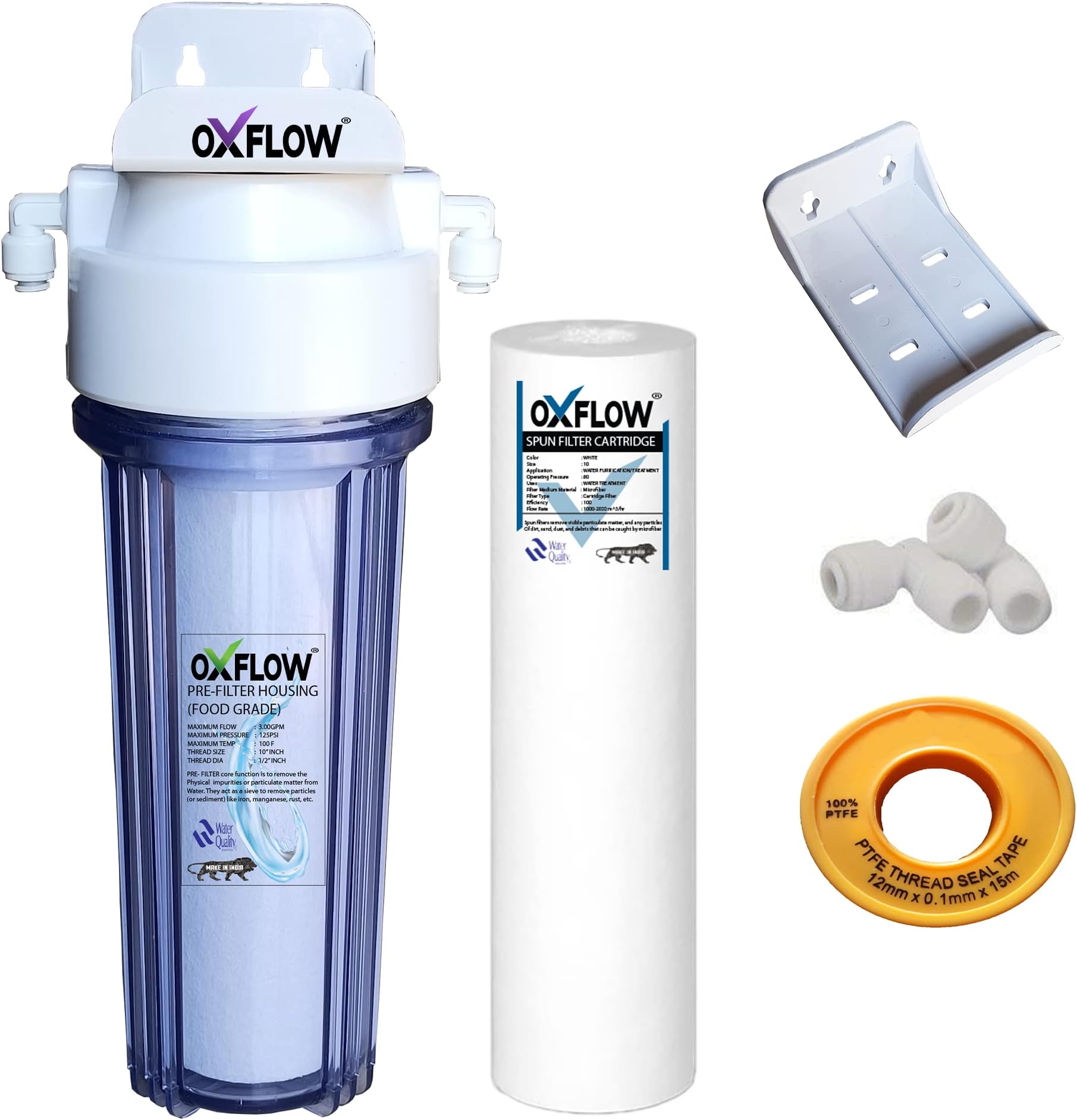 LUXWELL Pre Filter Housing RO Kit/Bowl Complete Kit for Water Purifier ...