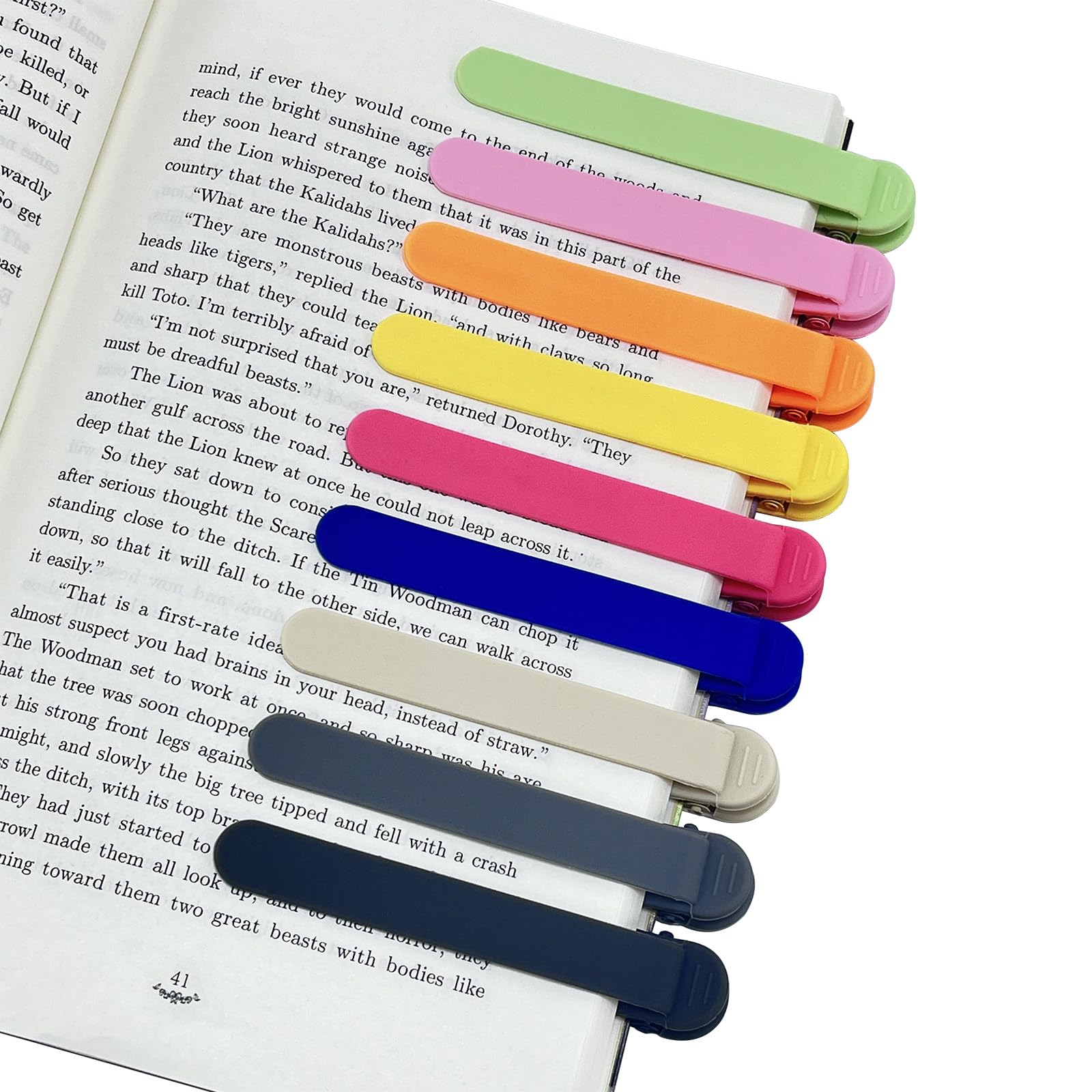 Amazon.com : 9Pcs Automatic Bookmark, Silicone Smart Book Marks for ...