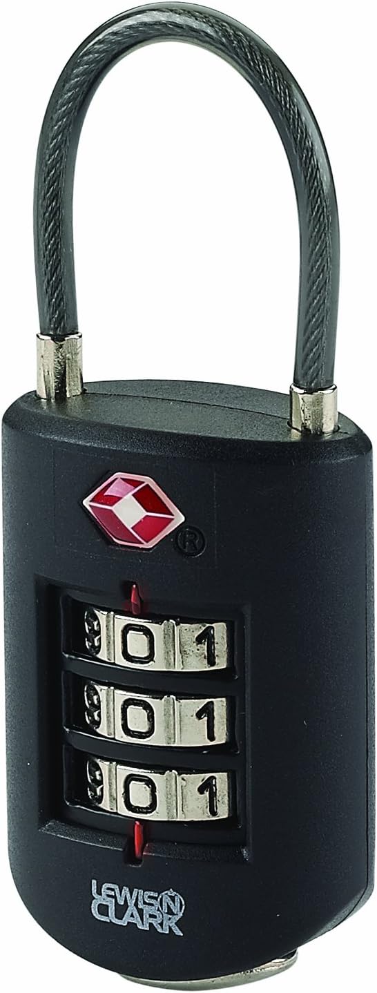 Amazon.com | Samsonite Travel Sentry 3-dial Combination Cable Lock ...