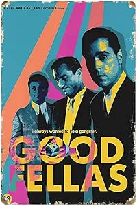 Amazon.com: GOODFELLAS - Poster Retro Wall Art Decor Metal tin Sign man ...