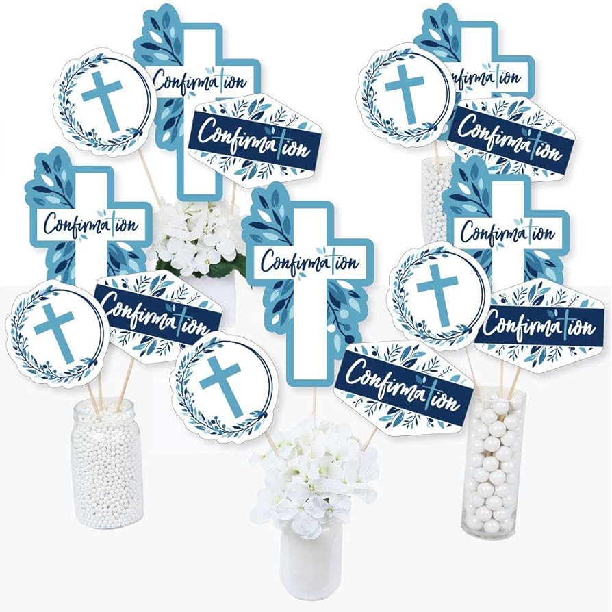 Confirmation Table Centerpieces Decorations For A Boy
