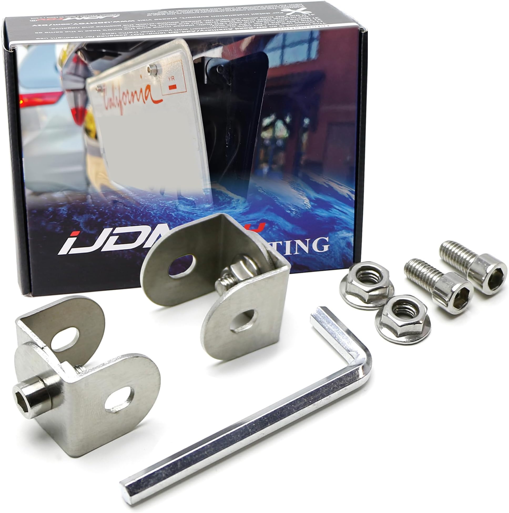 Amazon.com: iJDMTOY Universal Fit JDM Slanted Tilt Front/Rear Bumper ...