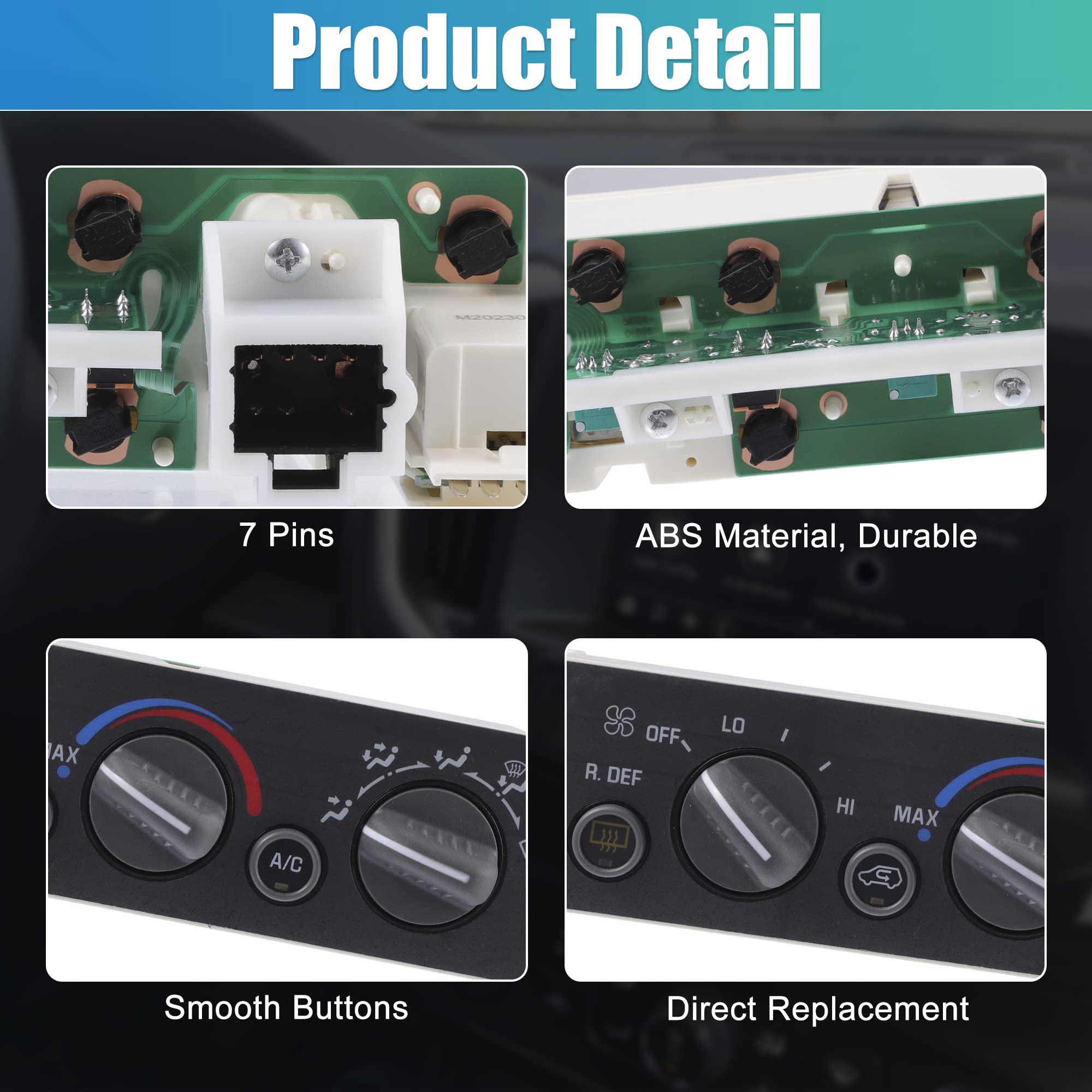 HVAC Control Panel Chevy Heater & A/C Control Unit For Chevy Suburban ...