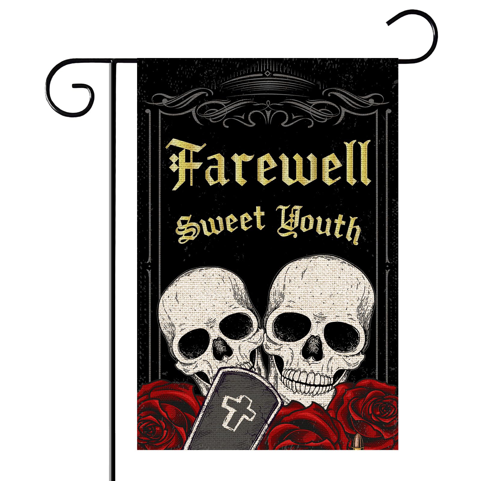 Amazon.com : WeBenison Farewell Sweet Youth Garden Flag / Old English ...