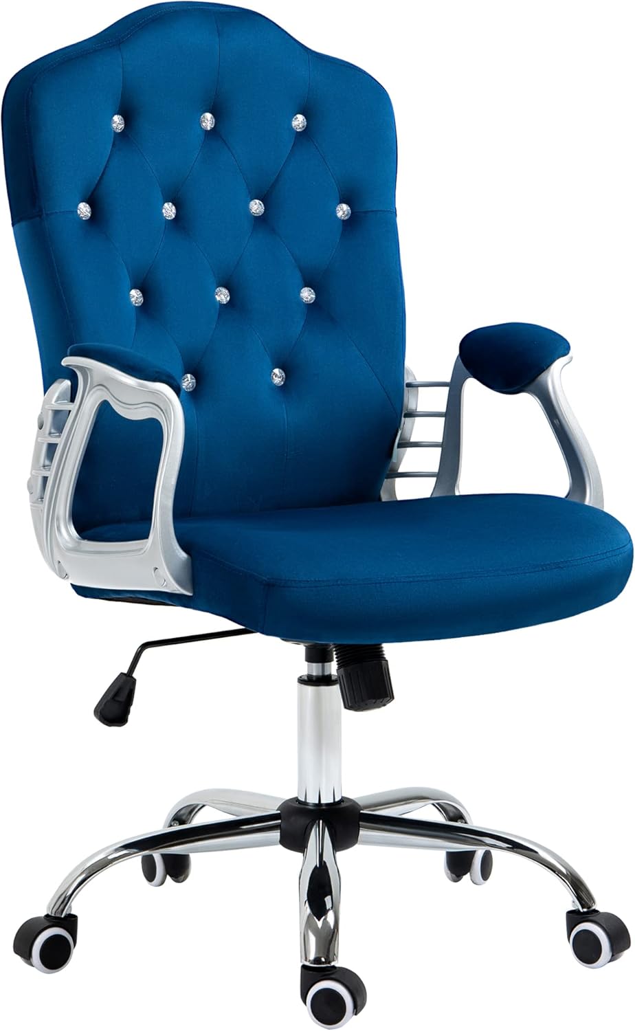 Amazon.com: Vinsetto Home Office Chair, Velvet Computer Chair, Button ...