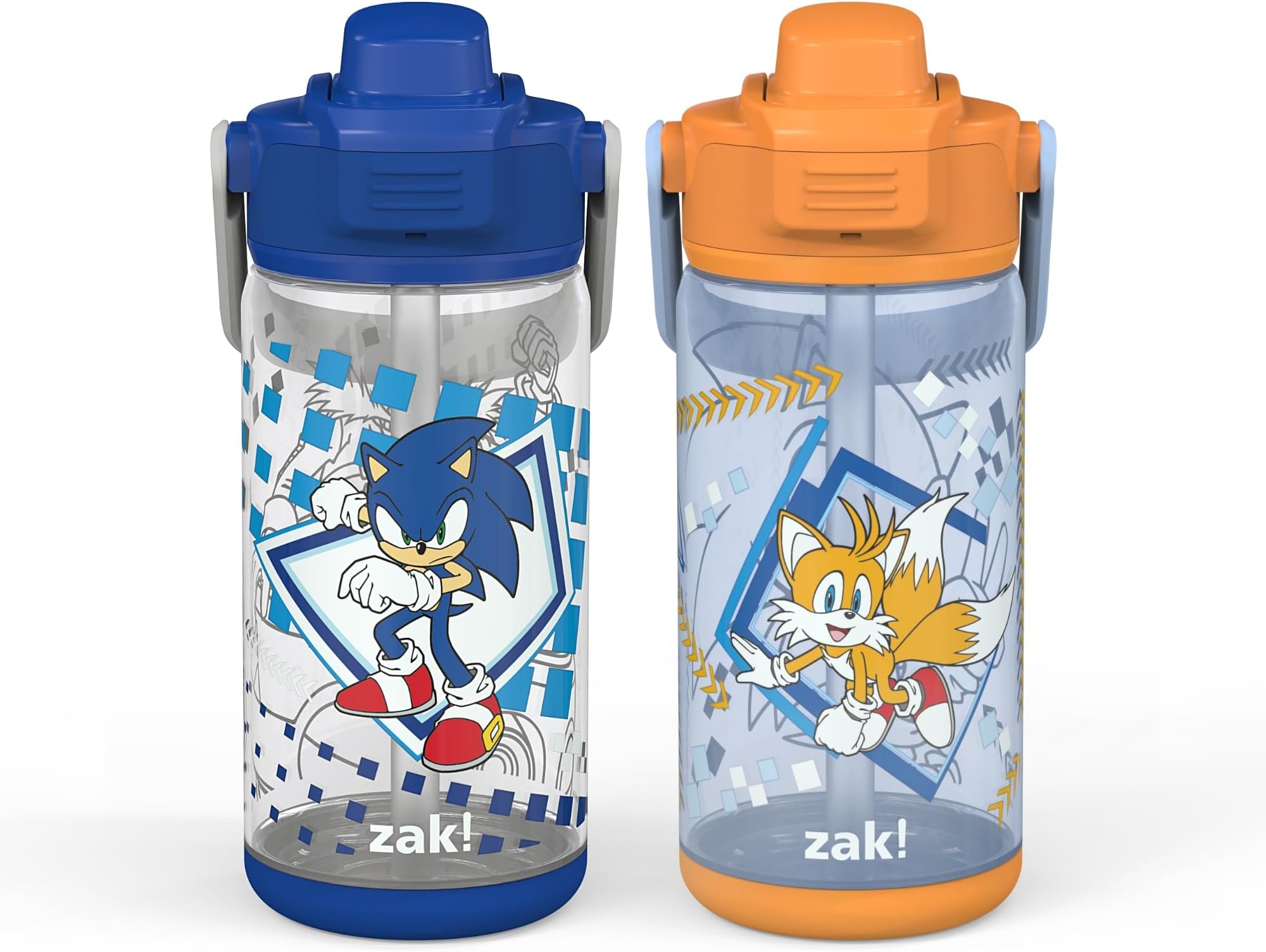 Amazon.com: Zak Designs Sonic the Hedgehog - Botella de agua para usar ...