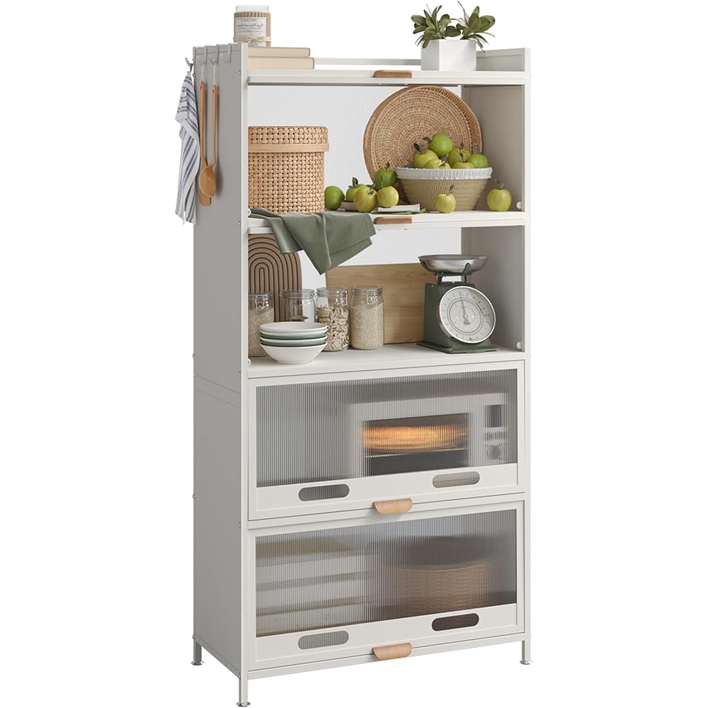 $23/mo - Finance NETEL Kitchen Storage Cabinets, Microwave Stand ...
