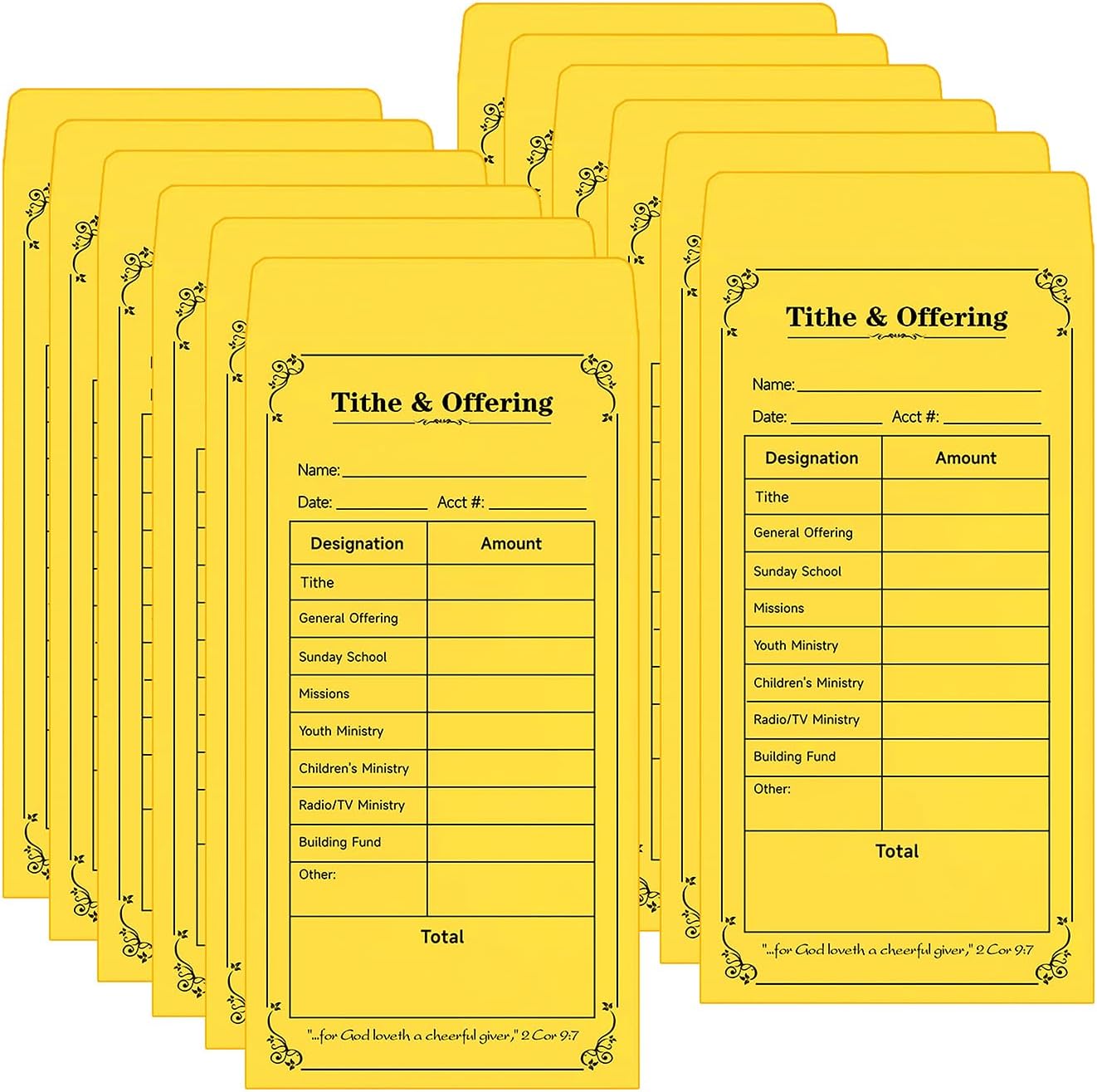 Amazon.com : Tithe and Offering Envelops for Church: 500 Pcs Church ...