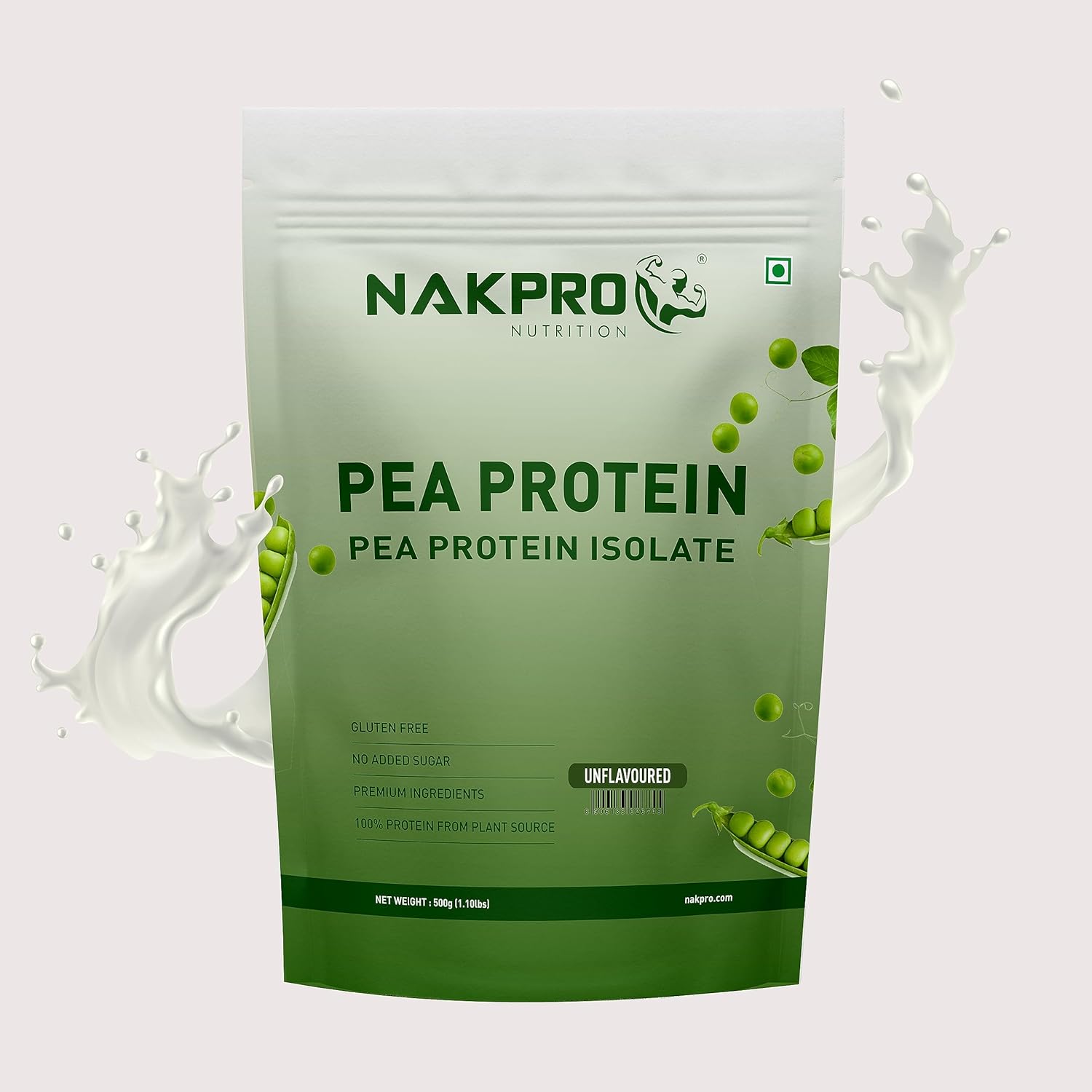 NAKPRO 100% Pea Protein Isolate | 26.03g Protein, 4.94g BCAA | Plant ...